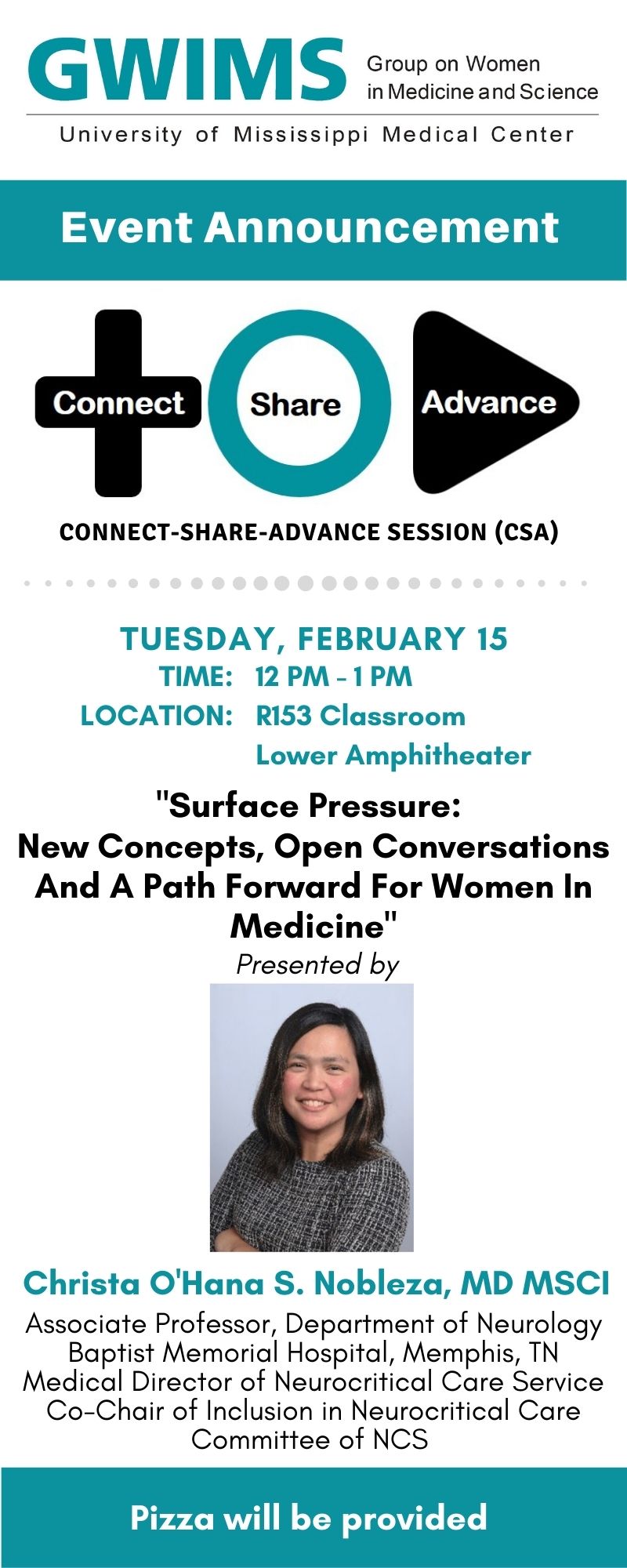 GWIMS Connect-Share-Advance - University of Mississippi Medical Center