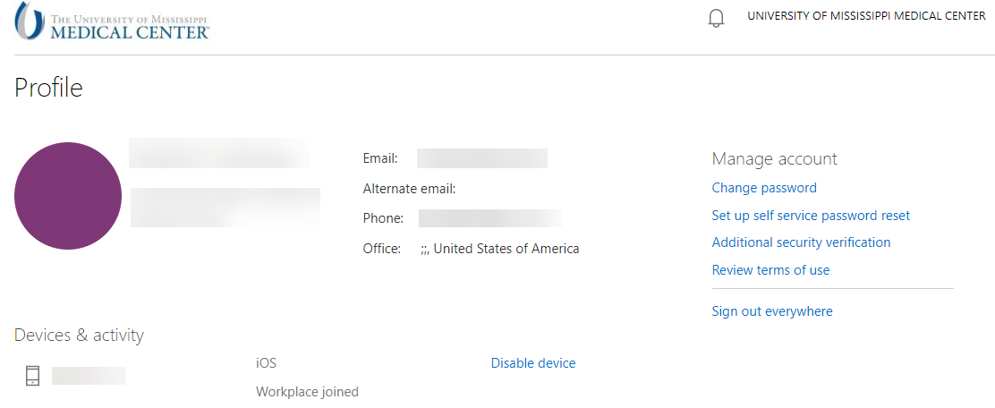 Password Hub Quick References - University of Mississippi Medical Center