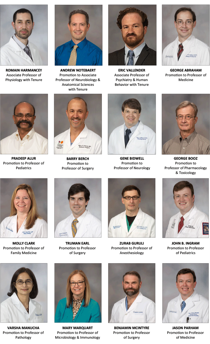 UMMC promotions and tenure - University of Mississippi Medical Center