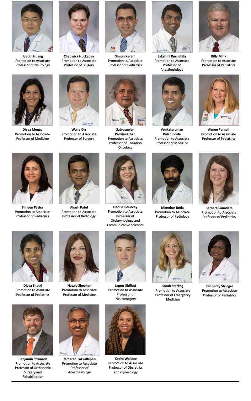 UMMC promotions and tenure - University of Mississippi Medical Center