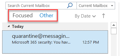 Outlook: Inbox Organization Using 'Focused' and 'Other' Feature ...